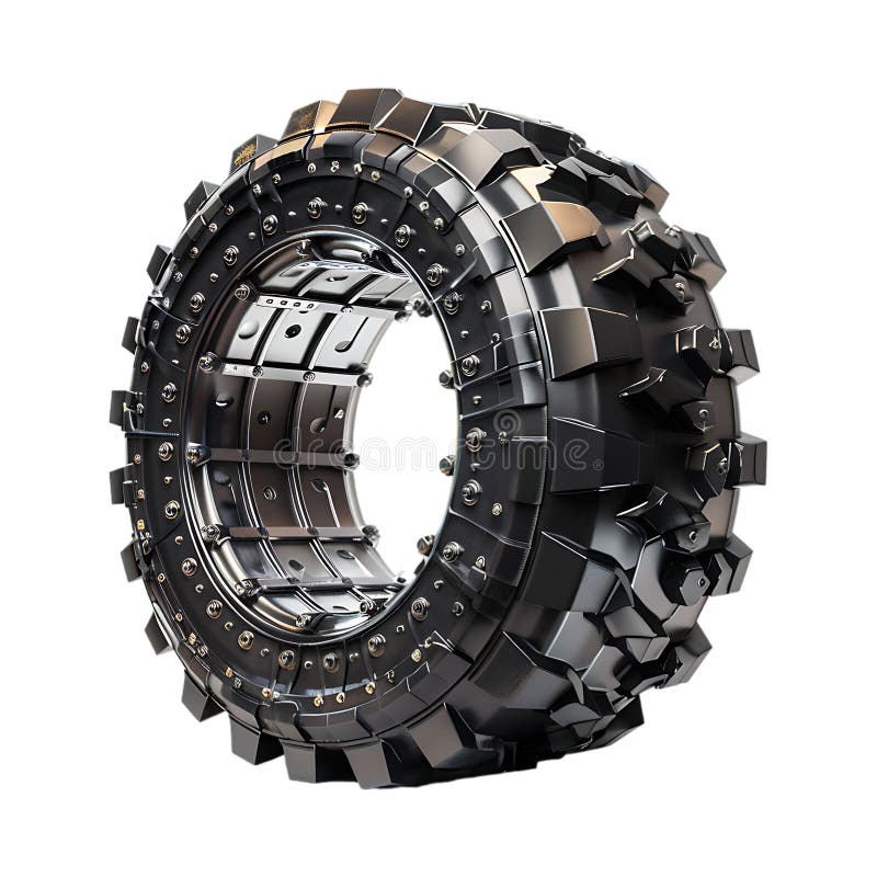 Big Truck Tire on Transparent Background - Ai Generated Stock ...