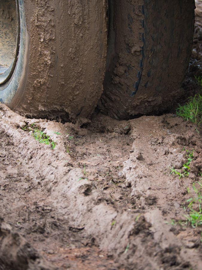 Big Truck Wheels on the Mud Stock Photo - Image of abstract, auto: 96555916