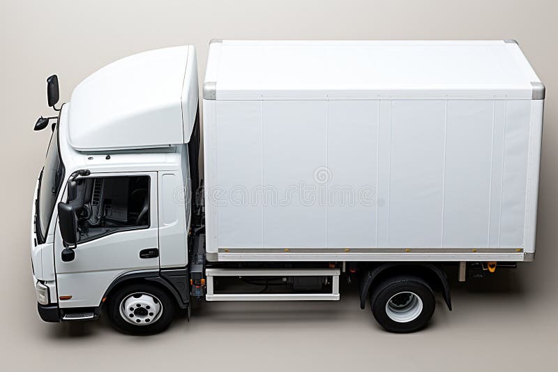 Big Truck White Isolated. Cutout Truck Stock Illustration ...