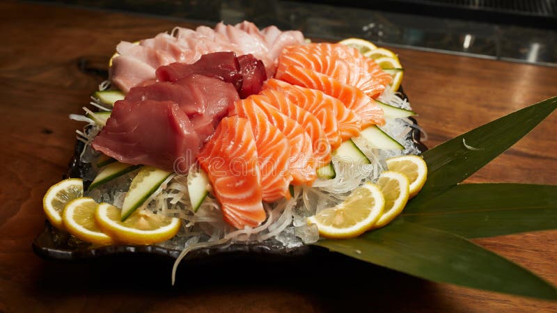 Big Tuna in a Restaurant, Tuna Head, Tuna on the Table, Tuna, before ...