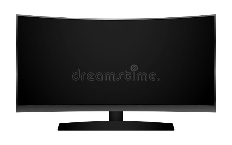 Realistic of Tv Led Lcd Isolated or Lcd Plasma Wide Screen Tv Mockup ...