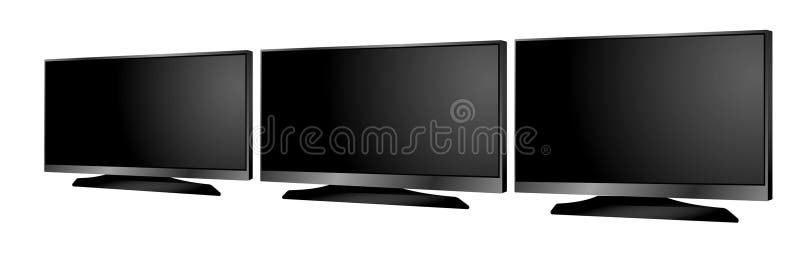 Realistic of Tv Led Lcd Isolated or Lcd Plasma Wide Screen Tv Mockup ...