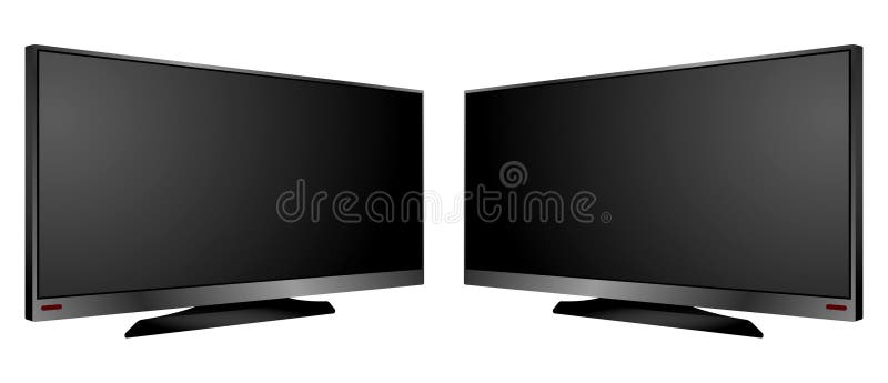 Realistic of Tv Led Lcd Isolated or Lcd Plasma Wide Screen Tv Mockup ...