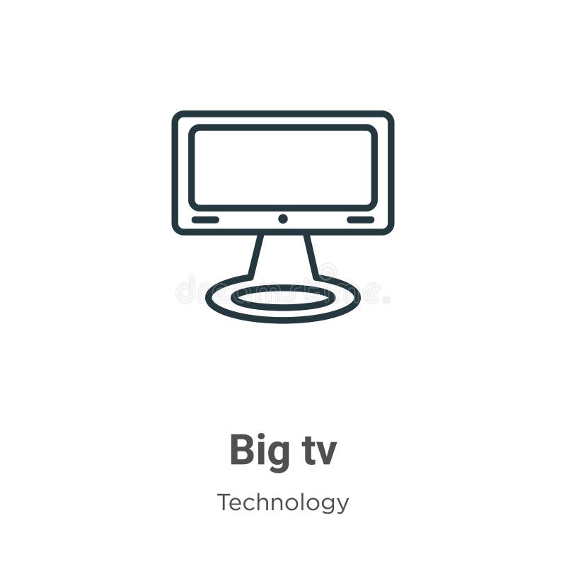 Big Screen Tv Outline Stock Illustrations – 341 Big Screen Tv Outline ...