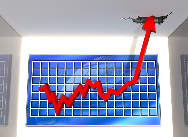 Big upturn stock illustration. Illustration of accounts - 6906345