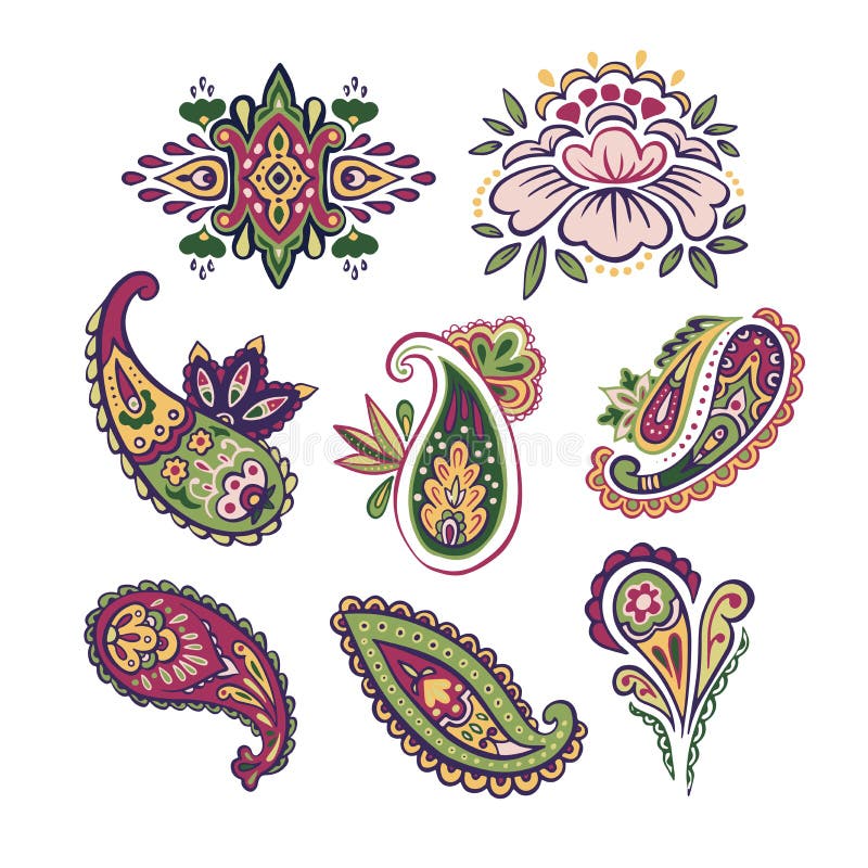 Big Paisley Stock Illustrations – 6,103 Big Paisley Stock Illustrations ...