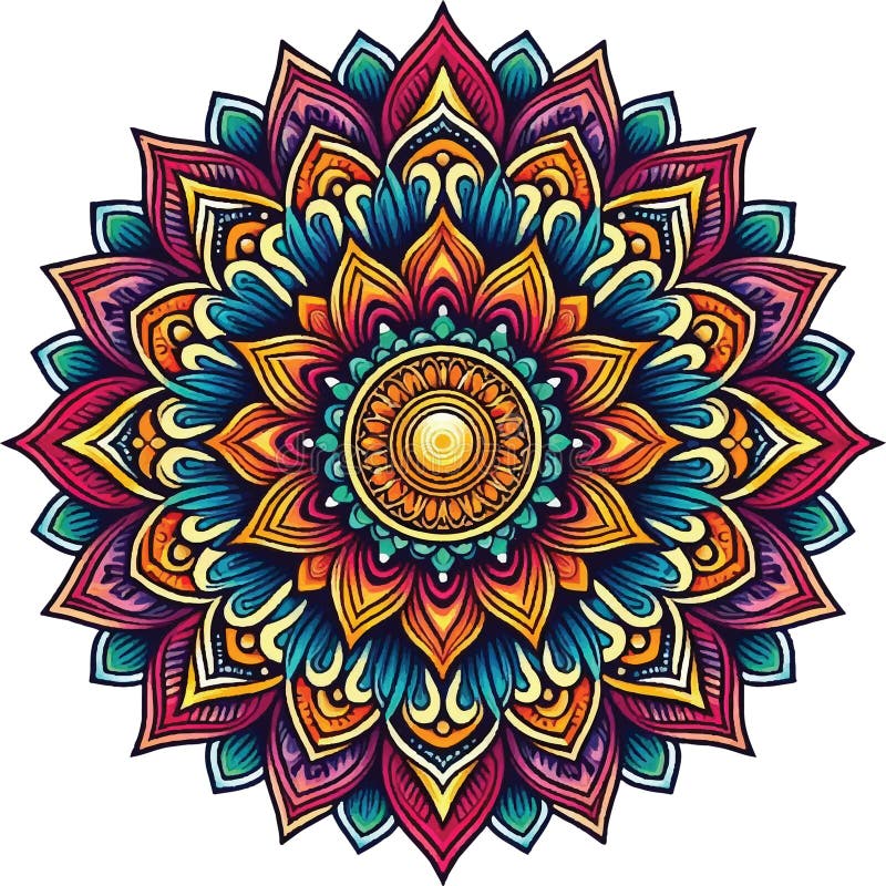 Big Vector Set of Round Patterns. Collection of Geometrical Mandalas ...