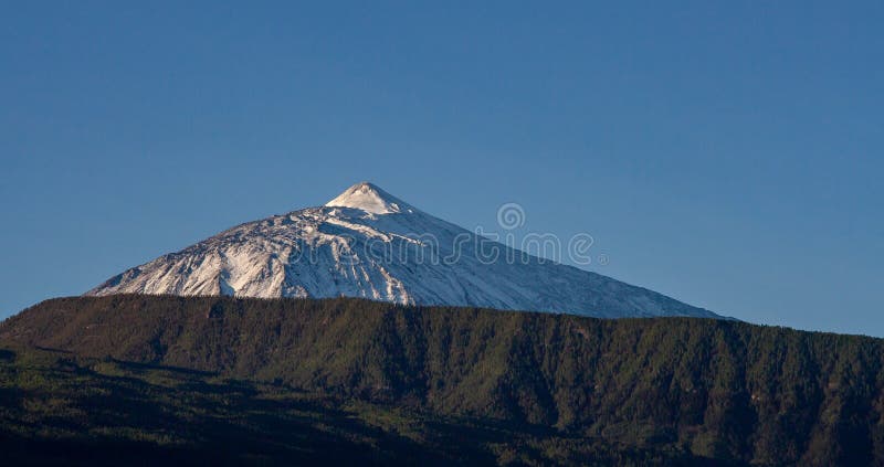 Big View To the Mountain with Snow Stock Photo - Image of hike, nature ...