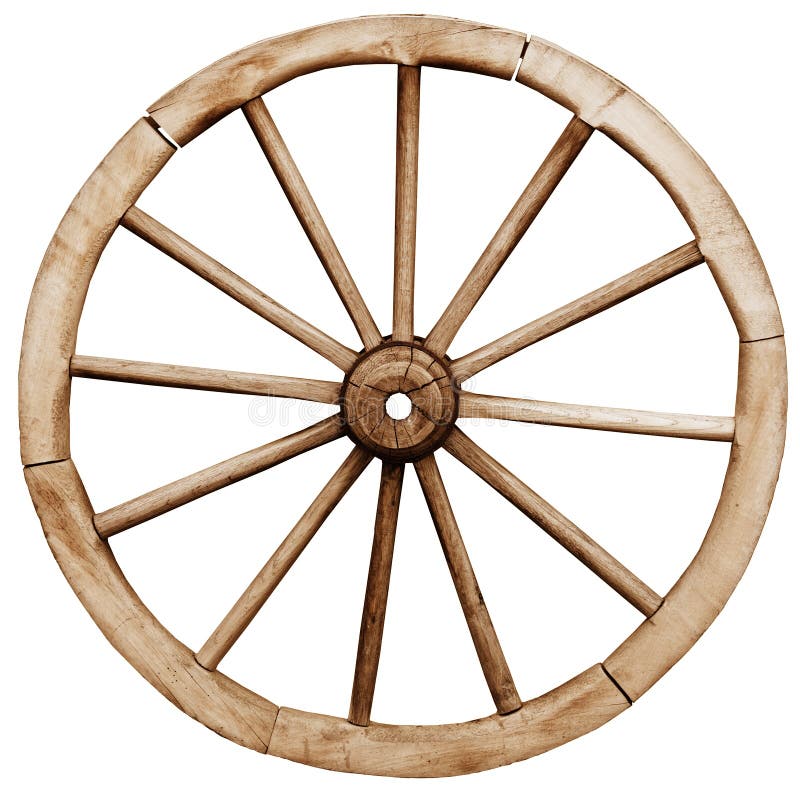Big Vintage Rustic Wagon Wheel Stock Photo - Image of grunge, historic ...