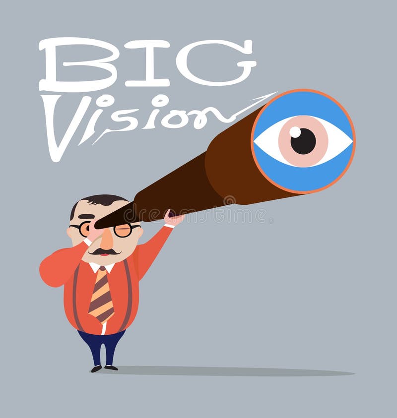 Big Vision stock vector. Illustration of white, success - 47400592