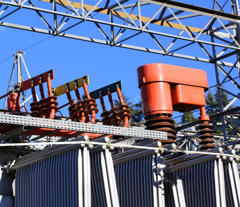 Power Transformer in a Power Plant Stock Image - Image of ...