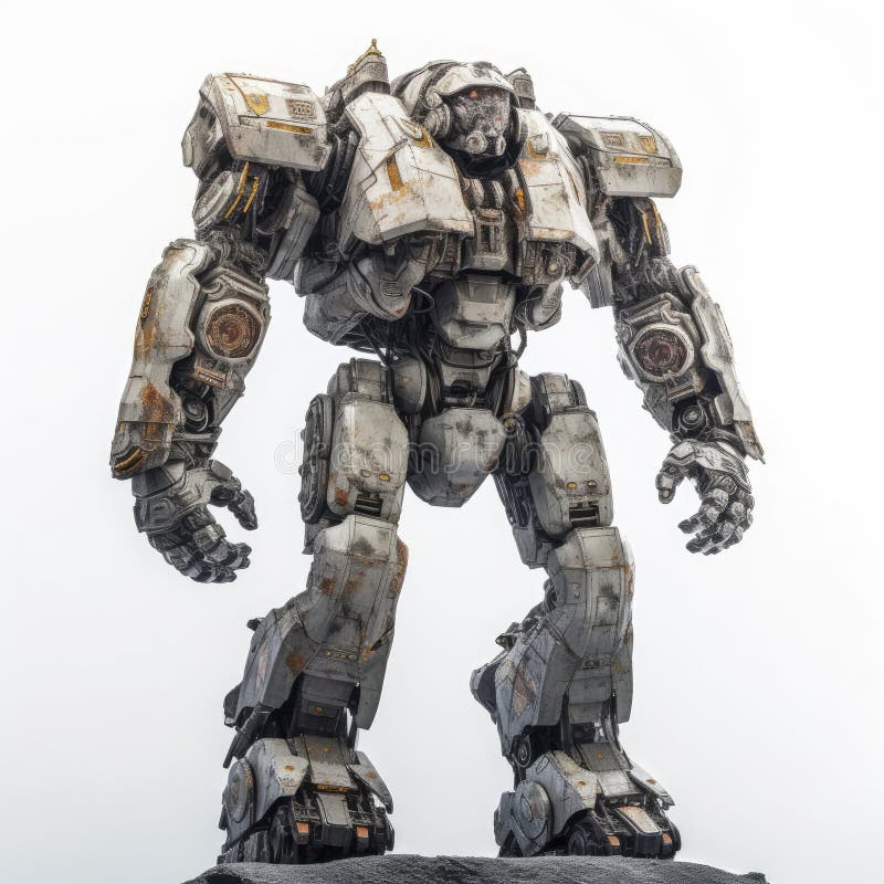 A big war robot stock photo. Illustration of generative - 277836780