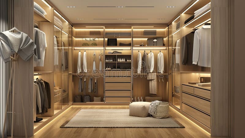 Modern Wardrobe Design for a Master Bedroom Cloakroom. Created with ...