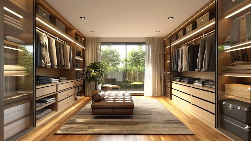 Modern Wardrobe Design for a Master Bedroom Cloakroom. Created with ...