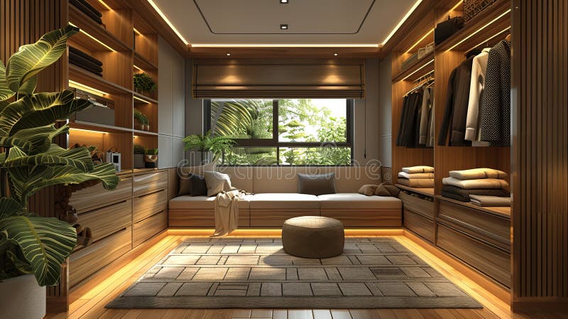 Modern Wardrobe Design for a Master Bedroom Cloakroom. Created with ...