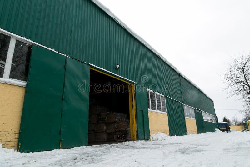 Big warehouse building stock photo. Image of supply - 142392976