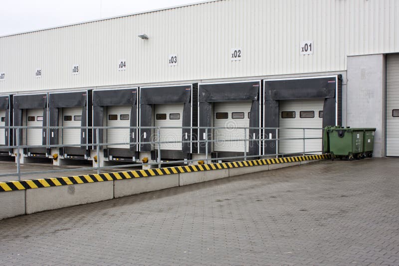 Corner Factory Warehouse Building Stock Image - Image of constructed ...