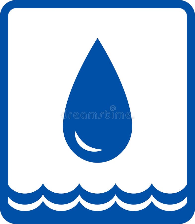 Big water drop and wave stock vector. Illustration of home - 32206667