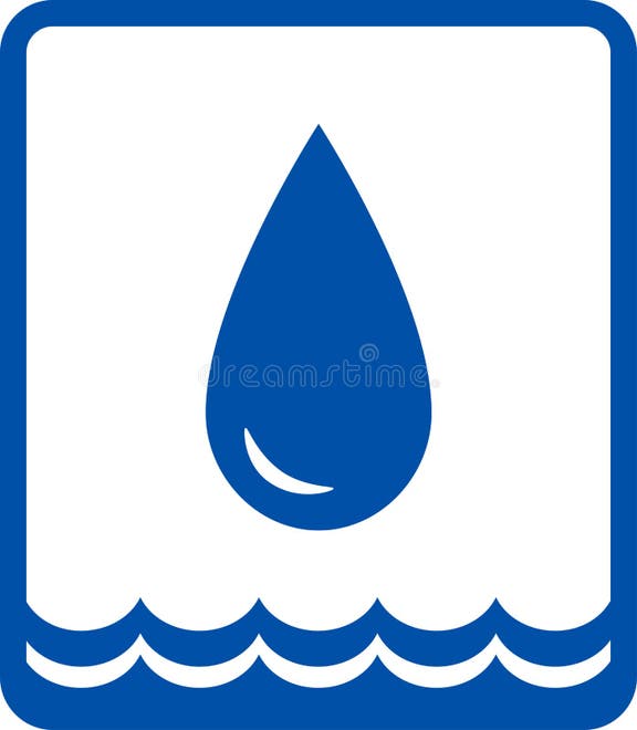 Big water drop and wave stock vector. Illustration of home - 32206667