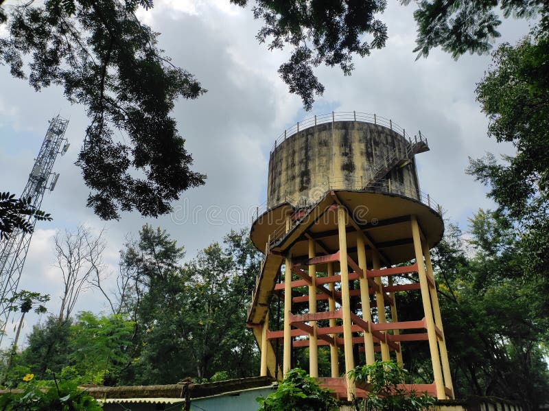 Big Water Tank at Jashpur, Chhattisgarh Editorial Stock Image - Image ...