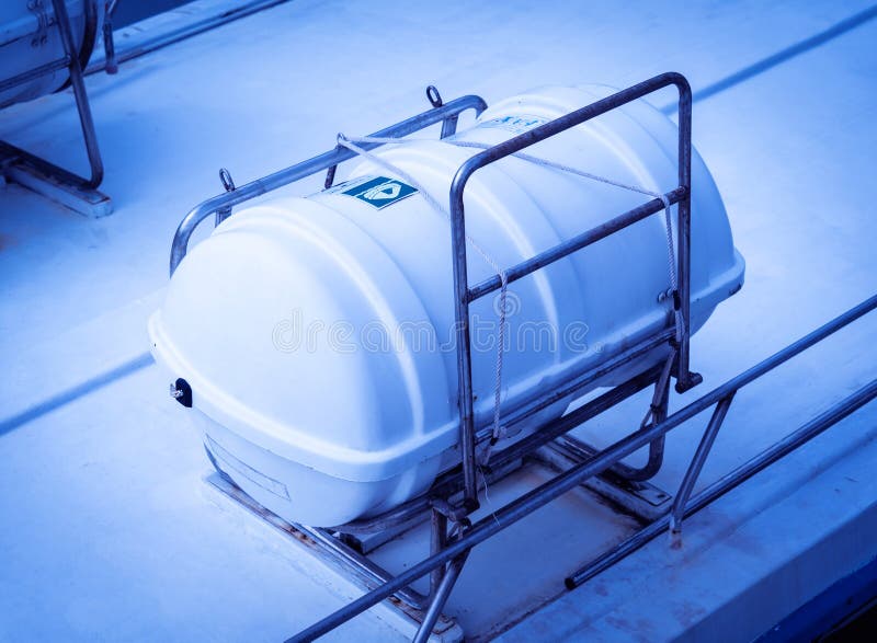 Big Water Tank on Roof Top or Boat Deck Stock Photo - Image of tank ...