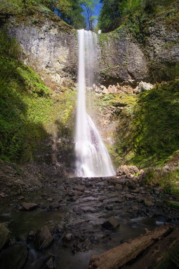 Big Waterfall, Nature, National Park in the Forest Stock Image - Image ...