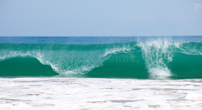 Crystal clear ocean wave stock image. Image of energy - 15347817
