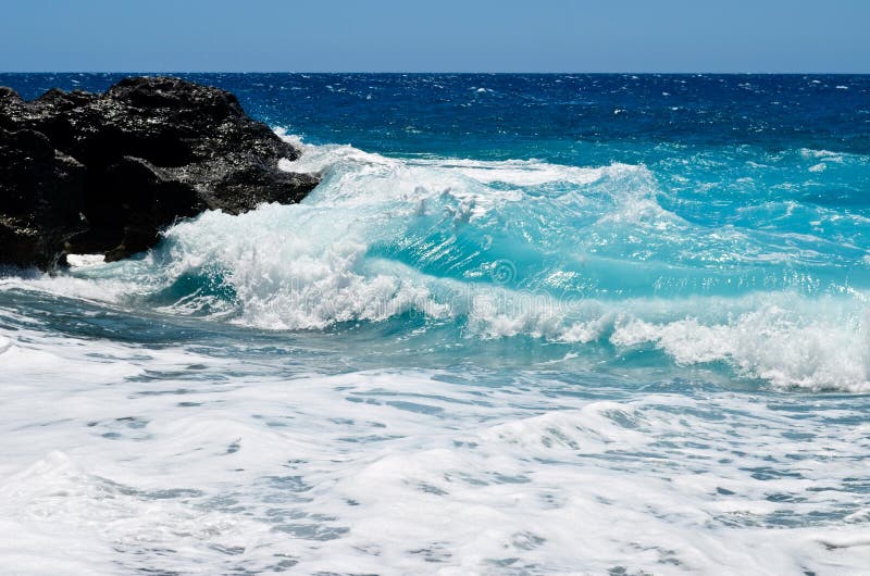 Big wave stock photo. Image of azure, holiday, landscape - 43647046