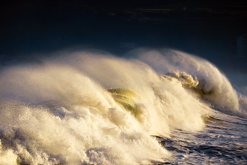 Big wave breaking stock image. Image of coastal, huge - 66195015