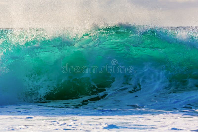 Big wave on Oahu, Hawaii stock photo. Image of coast - 183110182