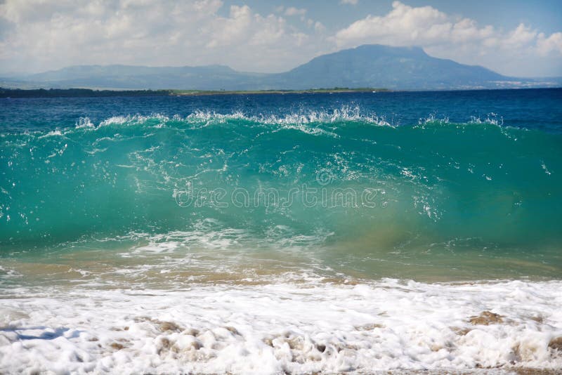 Big wave in ocean stock image. Image of bahamas, coast - 22448573