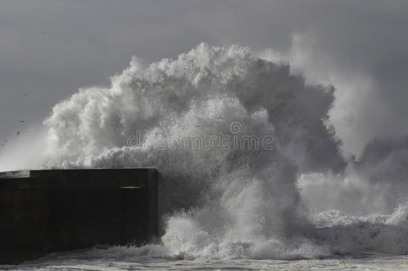 Big wave splash stock image. Image of danger, large - 126950075