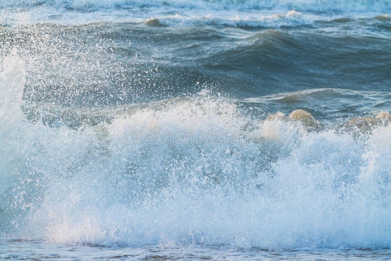 Wave Spray Above Lava Rock Wall Stock Photo - Image of oceanside ...