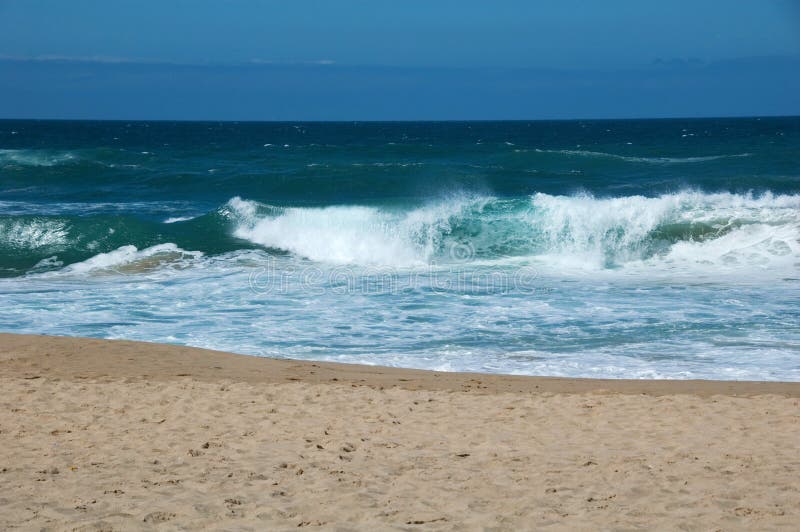 Big Waves in Atlantic Ocean Stock Image - Image of azure, holiday ...
