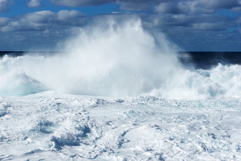 Big waves on the beach stock image. Image of raft, pitching - 140900947