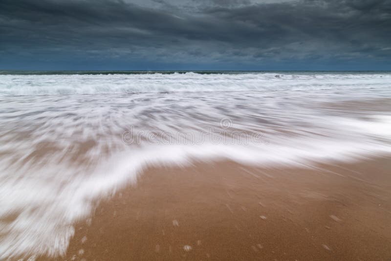Big waves on the beach stock image. Image of beautiful - 83331531