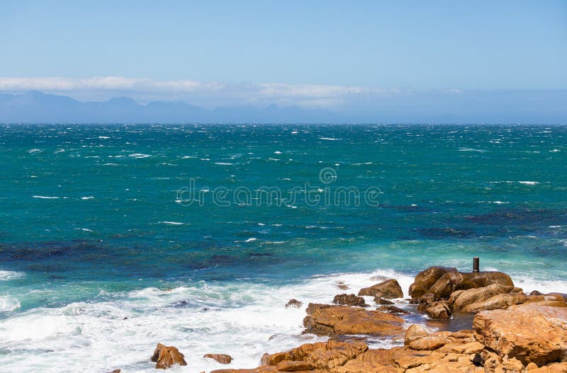Big Waves and Rough Seas on a Very Windy Day in False Bay Cape Town ...