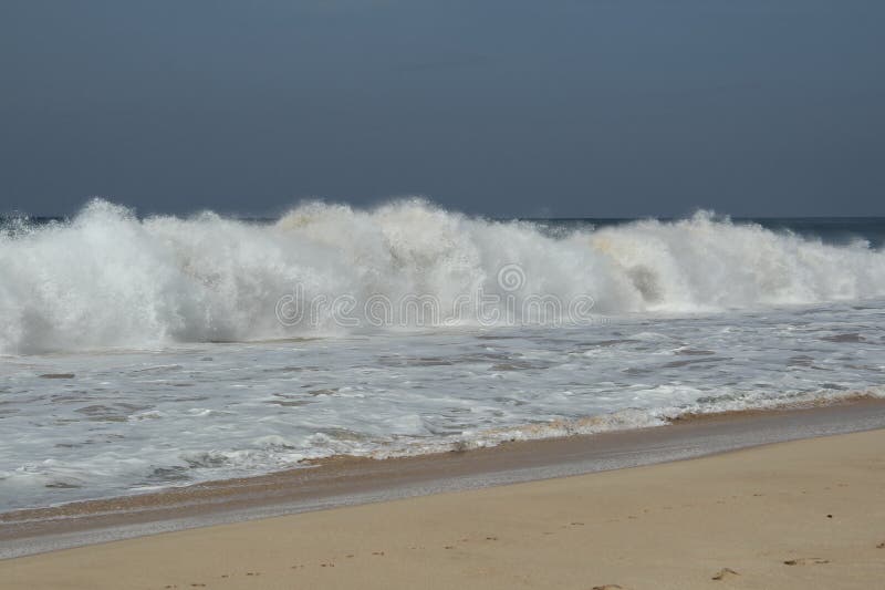 Big Waves during a Storm on the Indian Ocean Stock Photo - Image of ...