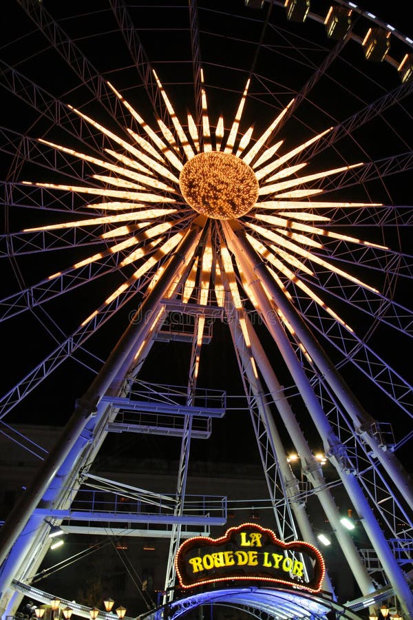 Big Wheel in Lyon editorial photo. Image of entertainment - 22388246
