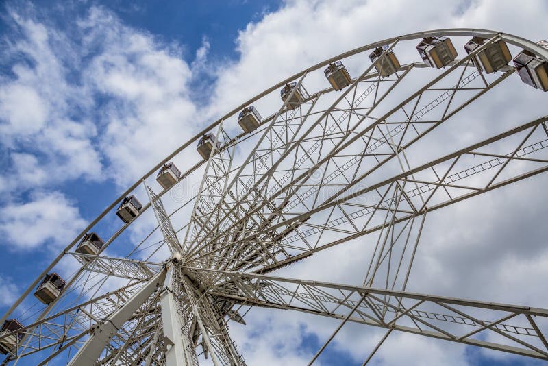 Big wheel summer sky stock image. Image of motion, ferris - 89937323
