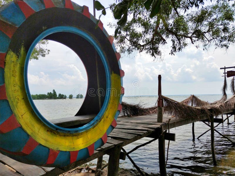 Big Wheel on a Wooden Bridge Stock Photo - Image of wheel, weels: 335814960