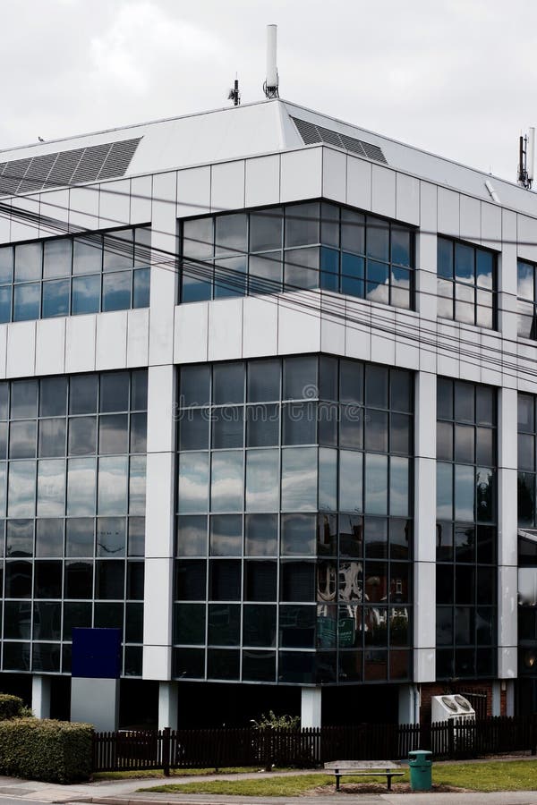 Big white building stock photo. Image of mirror, antena - 97852468