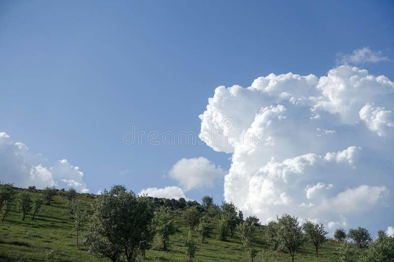 Big White Cloud in the Sky, Big and Big White Clouds Stock Image ...