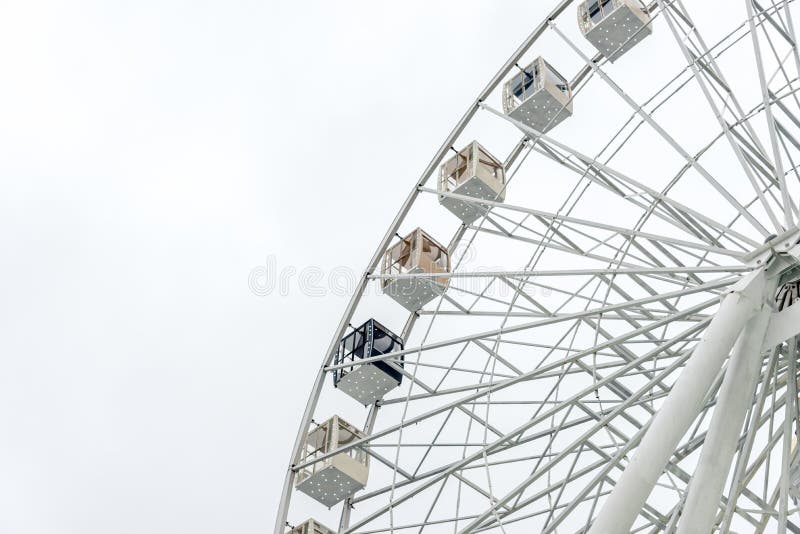 Big White Ferris Wheel Full Frame Stock Photo - Image of love, book ...