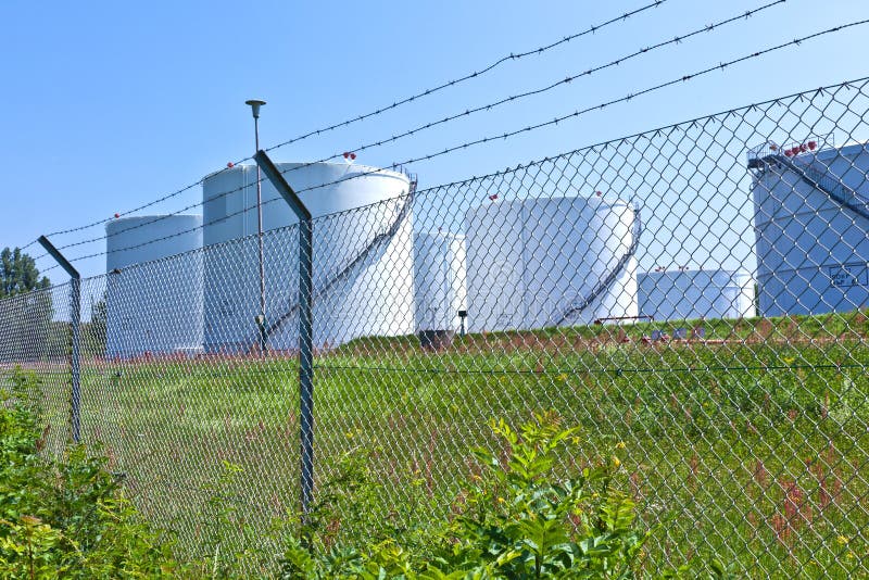 Big white industrial tank stock image. Image of fuel - 55424933