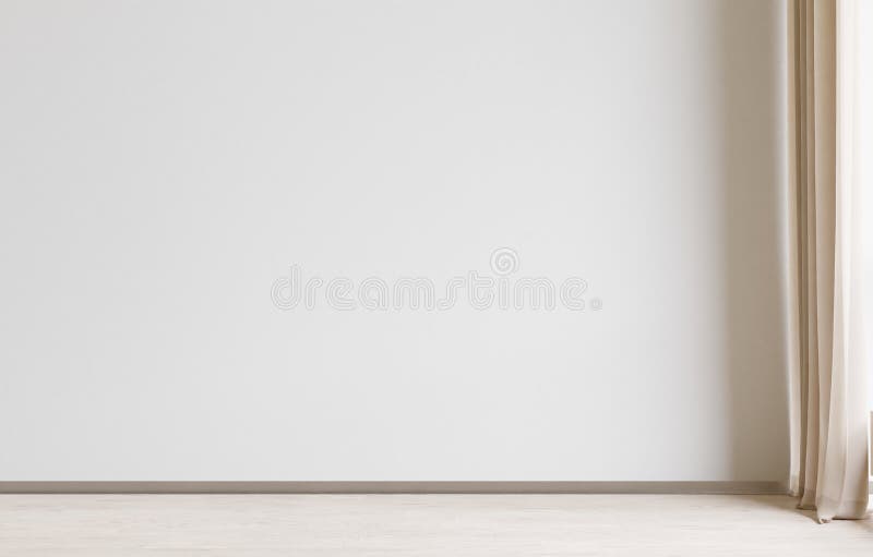 Big White Living Room.interior Design, Empty Wall for Mock Up Stock ...