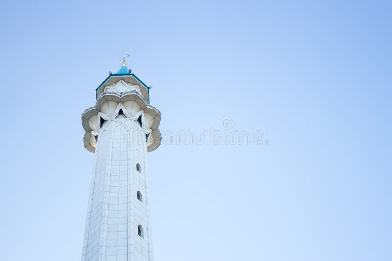 Big white mosque stock photo. Image of foggy, muslim - 151483732