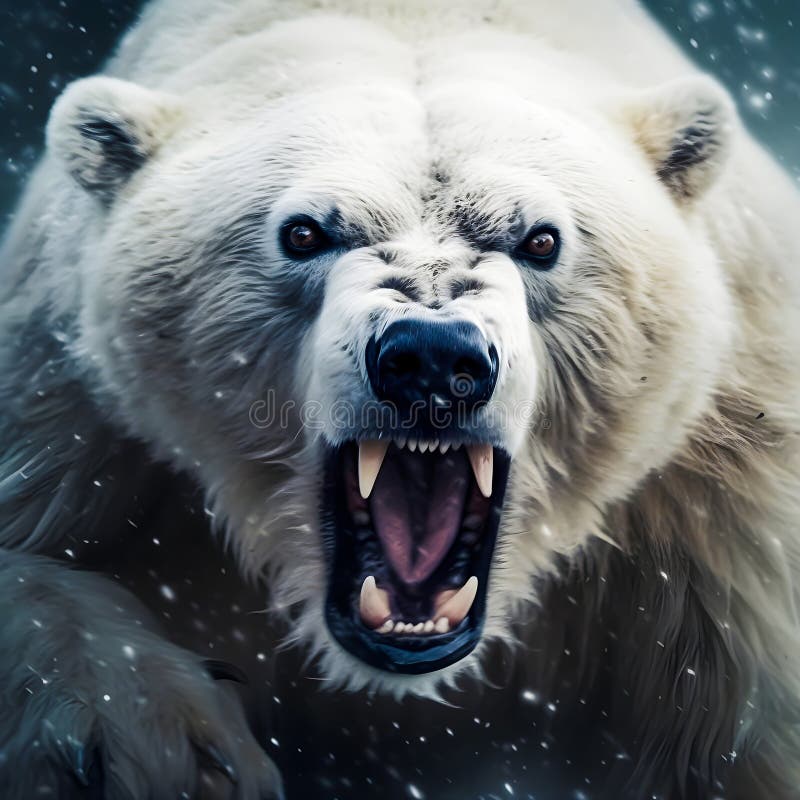 Polar Bear Roaring