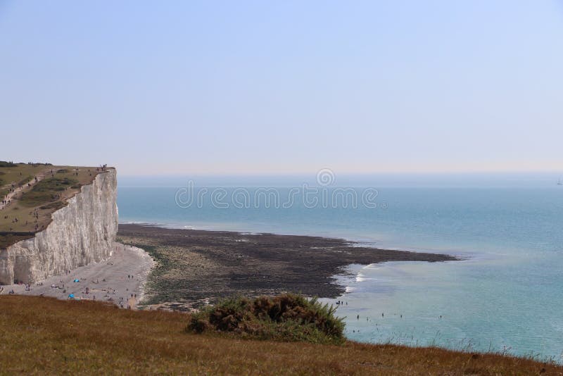 Big White Rocks by the Ocean and Blue Sky Stock Image - Image of ...