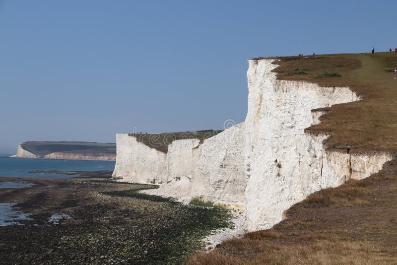 Big White Rocks by the Ocean and Blue Sky Stock Photo - Image of ...